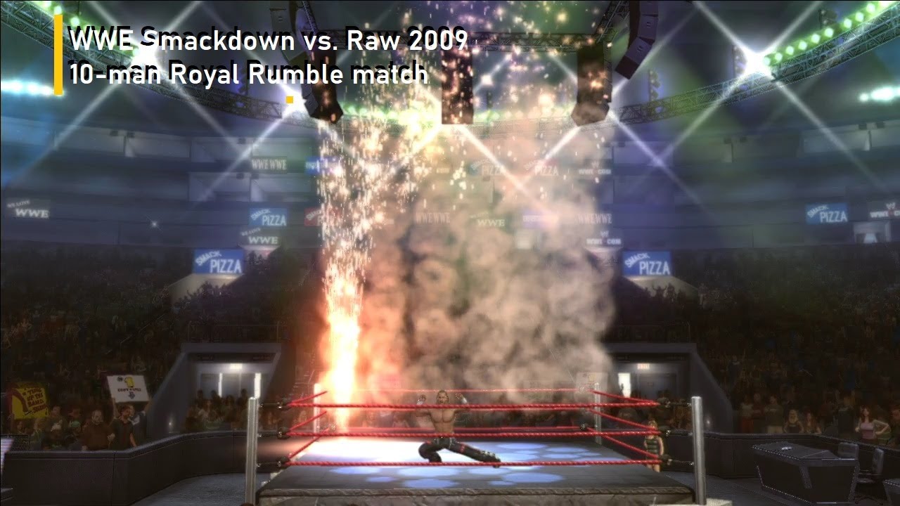 WWE Smackdown vs. Raw 2009 | 10-man Royal Rumble match - YouTube