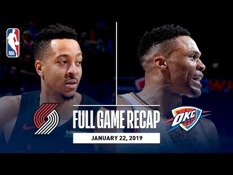Full Game Recap: Trail Blazers vs Thunder | Paul George & Russell Westbrook Combine For 65 Points