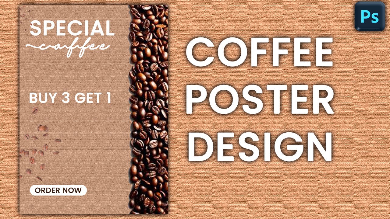 How To Make Coffee Poster Design In Photoshop | Coffee Poster Design ...