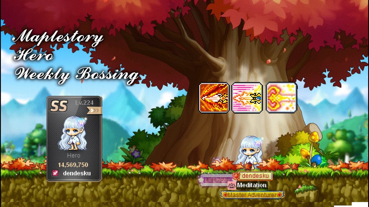Maplestory [Reboot] Hero Weekly Bossing - YouTube