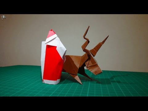origami【Christmas Santa Claus 3D】 - YouTube
