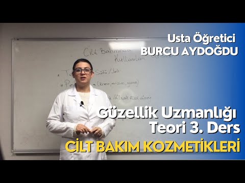 Güzellik Uzmanlığı Teori Konu : Cilt Bakım Kozmetikleri Usta Öğretici Burcu Aydoğdu