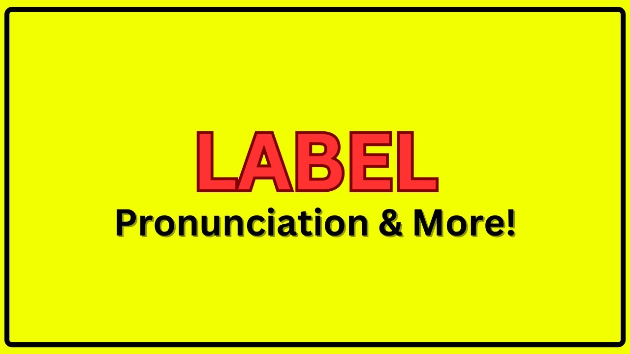 Meaning of Label | Pronunciation of Label | Label In a Sentence - YouTube