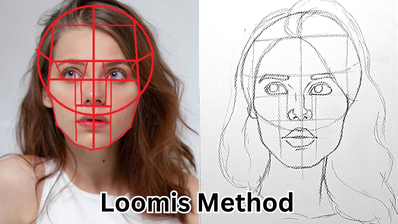 How to Draw Human Faces | Loomis method | Step-by-Step | Tutorial - YouTube