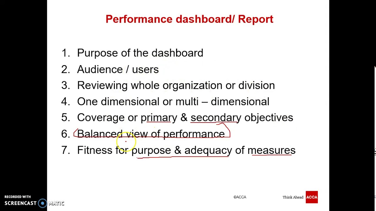 ACCA APM Performance report 1 - YouTube