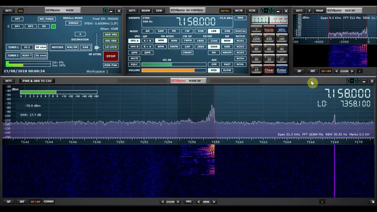 IZ2LSR on 40m calling CQ North America, superb signal into Dublin with ...