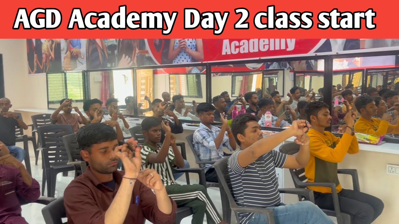 AGD Academy | Day 2 class start | salon academy - YouTube