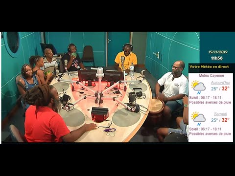 AKIYO, le groupe de gwoka en direct radio - YouTube