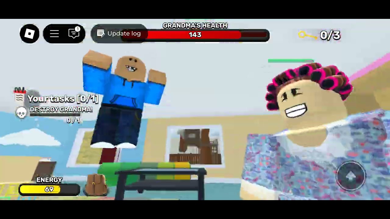playing Destroy Grandma new Game - YouTube