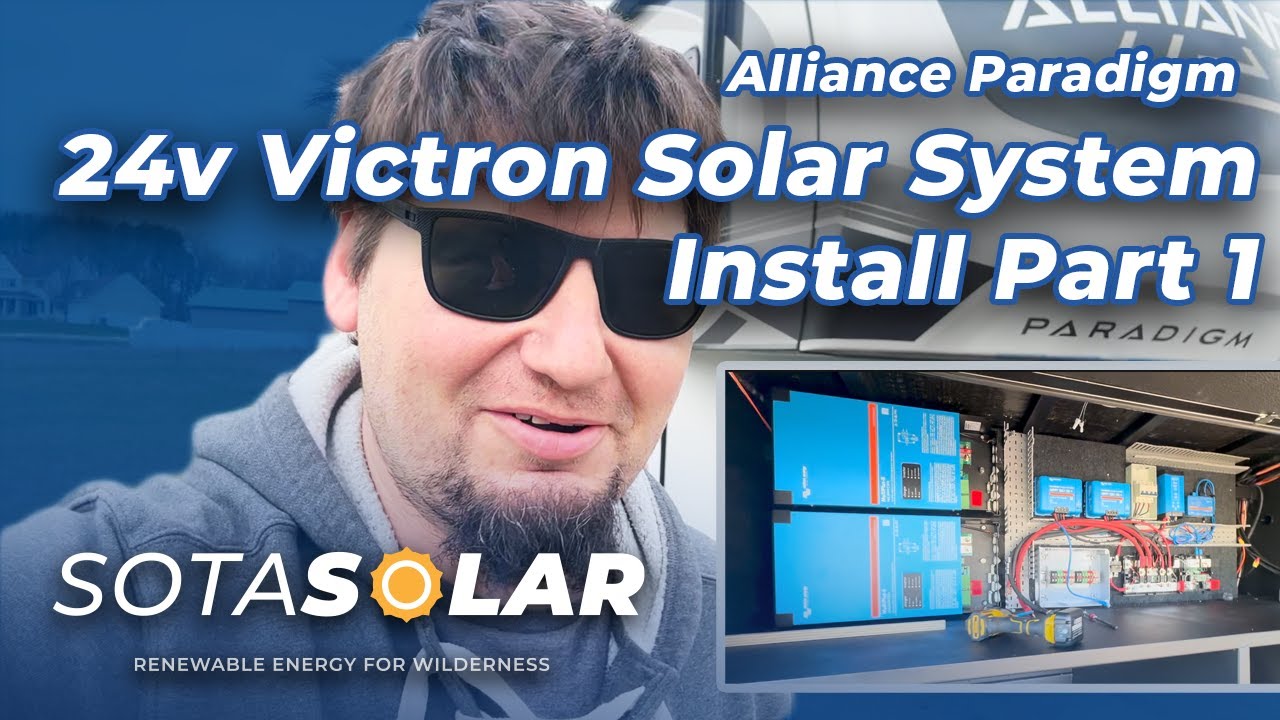 24v Victron RV Solar System on Paradigm Alliance 5th Wheel Part 1 - YouTube