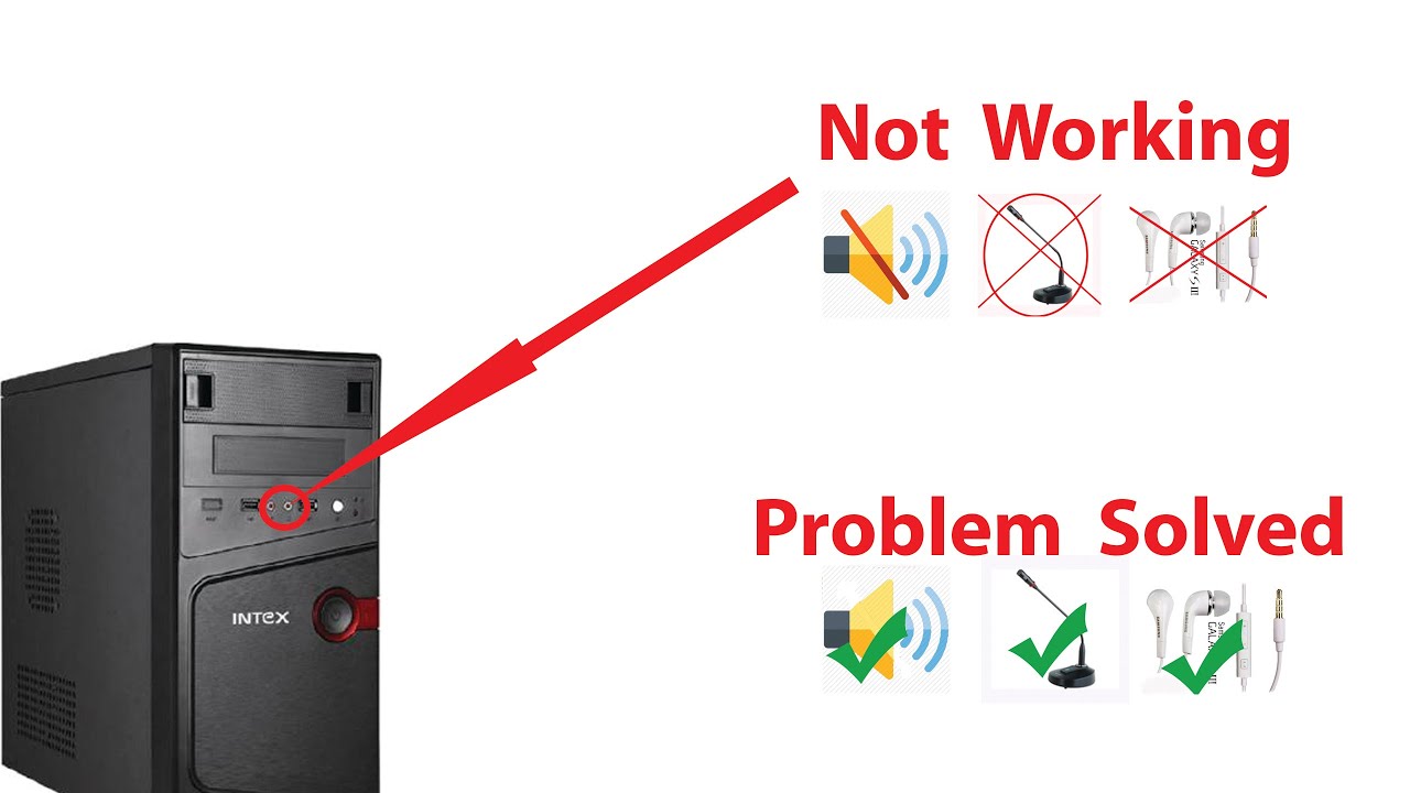 Fixed: Desktop Front panel Audio Port Not Working - YouTube