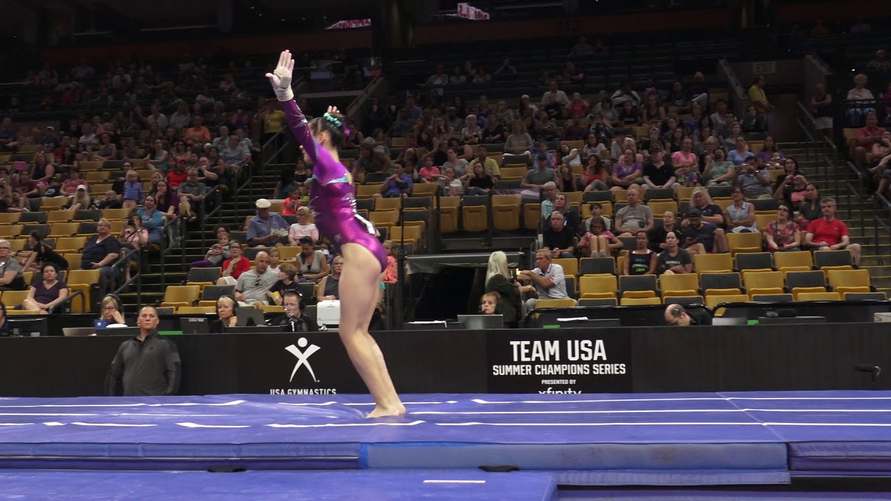 Ciena Alipio - Vault – 2018 U.S. Gymnastics Championships – Junior ...