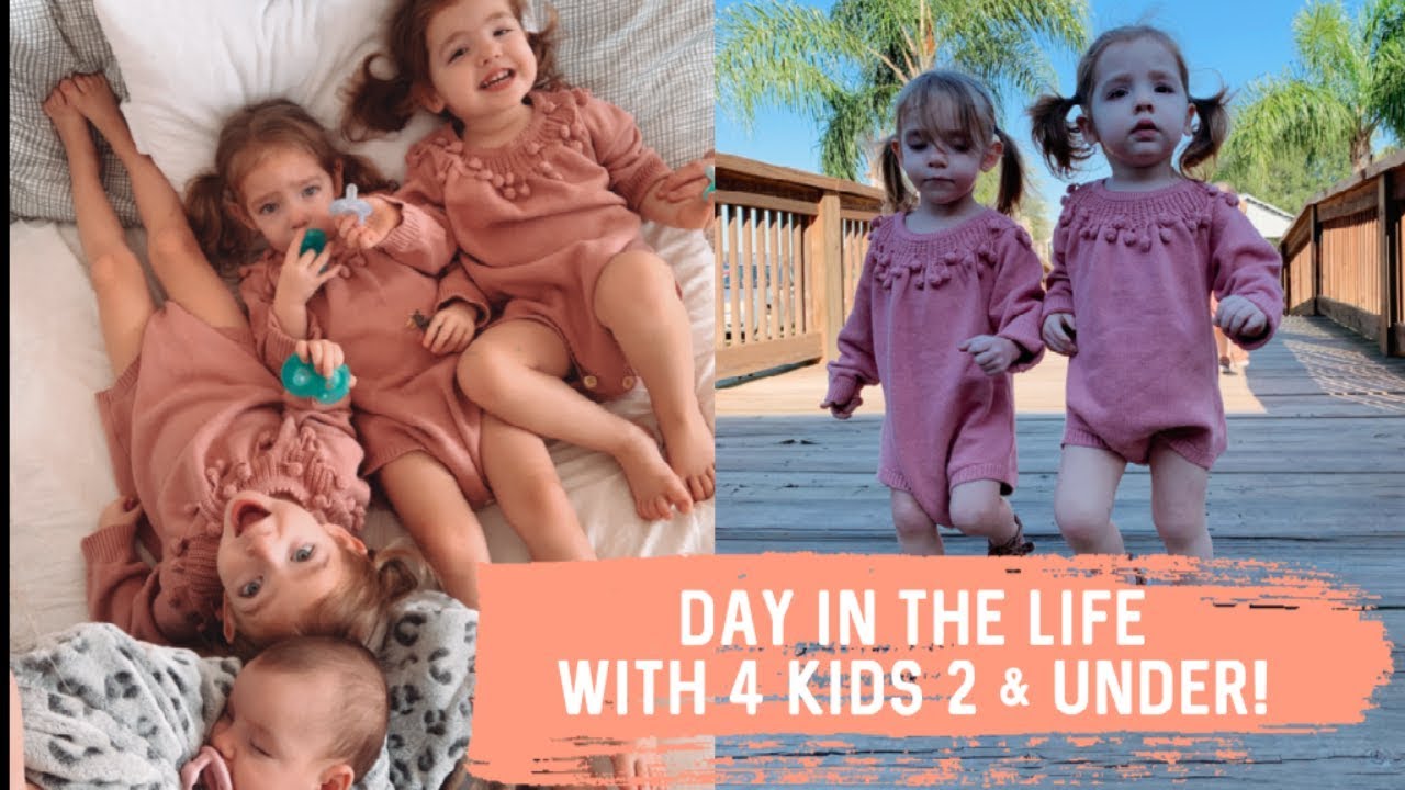 Day In The Life With Triplets And A Newborn! - YouTube