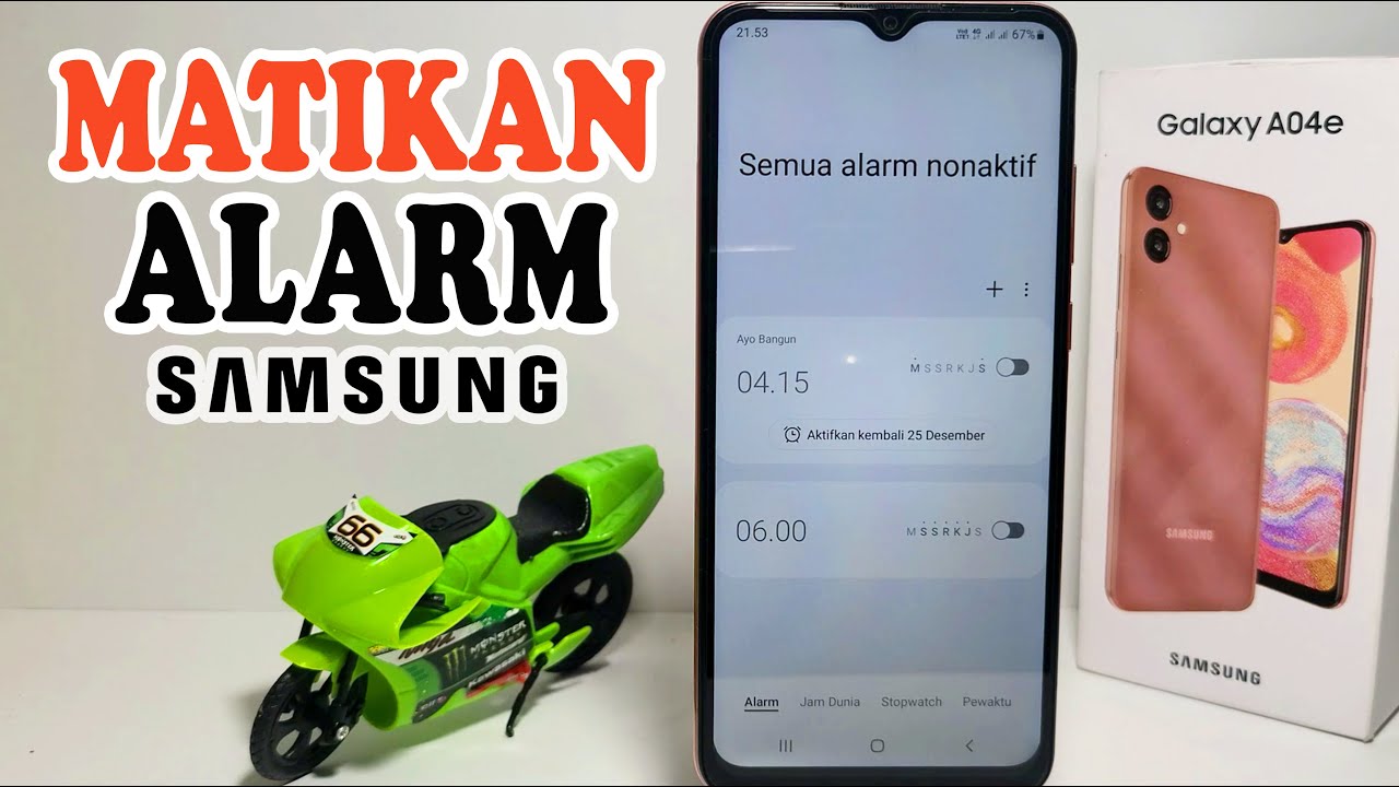 Cara Mematikan Alarm HP Samsung A04, A04e dan A04s - YouTube