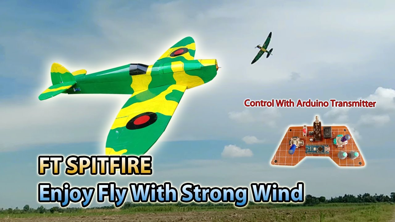 FT SPITFIRE DENGAN CONTROL ARDUINO TRANSMITTER - YouTube