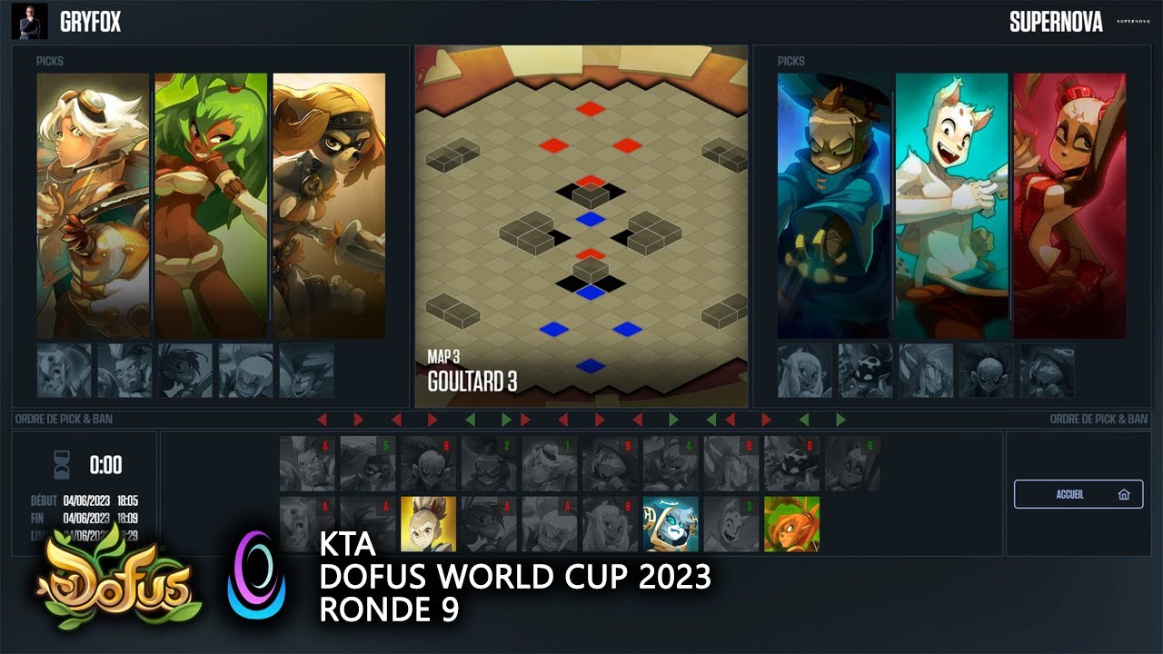 SUPERNOVA - DOFUS WORLD CUP 2023 - RONDE 9 - KTA - 2023/06/04 - Gryfox ...
