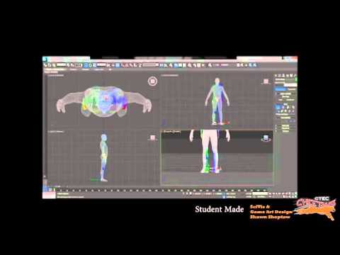 3Ds Max Human Skin for animation - YouTube