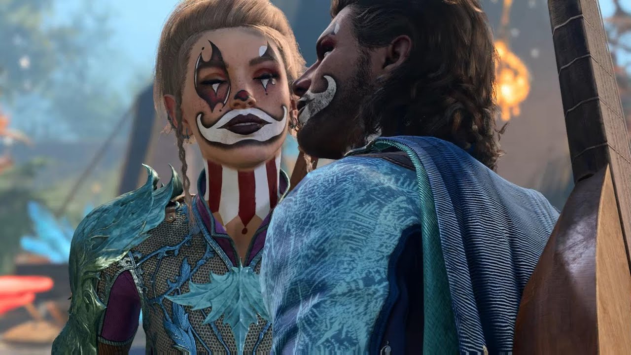 Gale and Lilith (my Tav) at the camp - Funny kisses - Gale romance ...