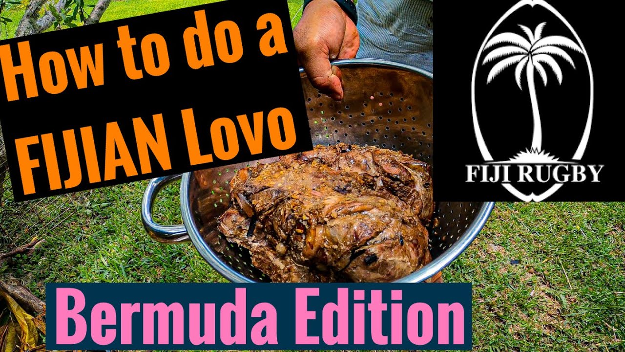 How to do a Fijian Style Lovo in Bermuda - YouTube