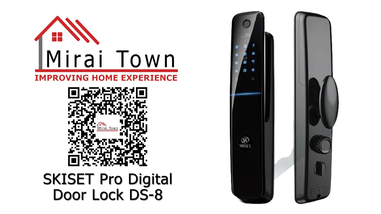 SKISET Pro Digital Door Lock DS 8 - YouTube