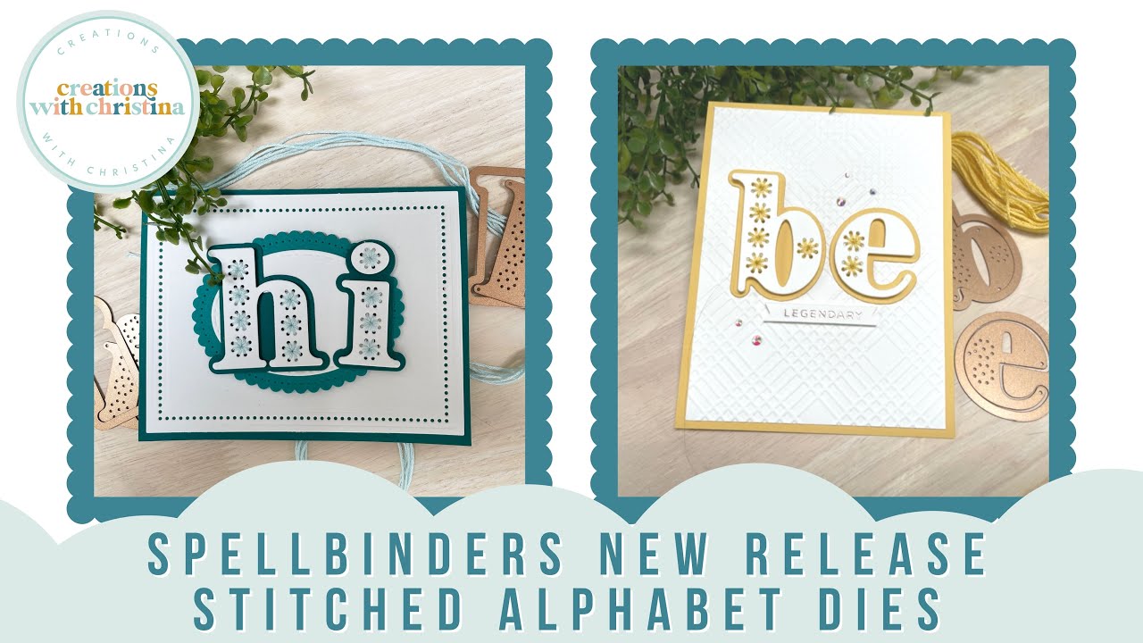 Spellbinders New Release: Stitched Alphabet Dies and Glimmer Plates ...