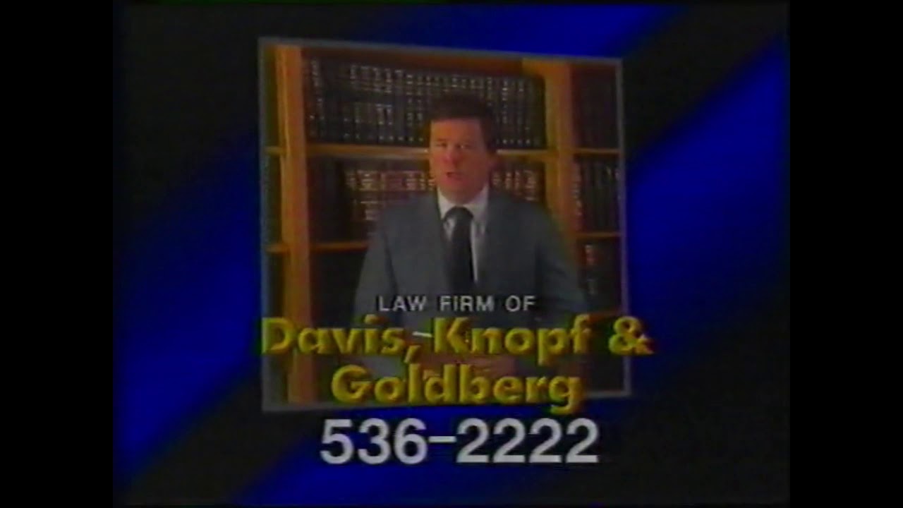 Law Firm of Davis Knopf & Goldberg | Television Commercial | 1989 ...