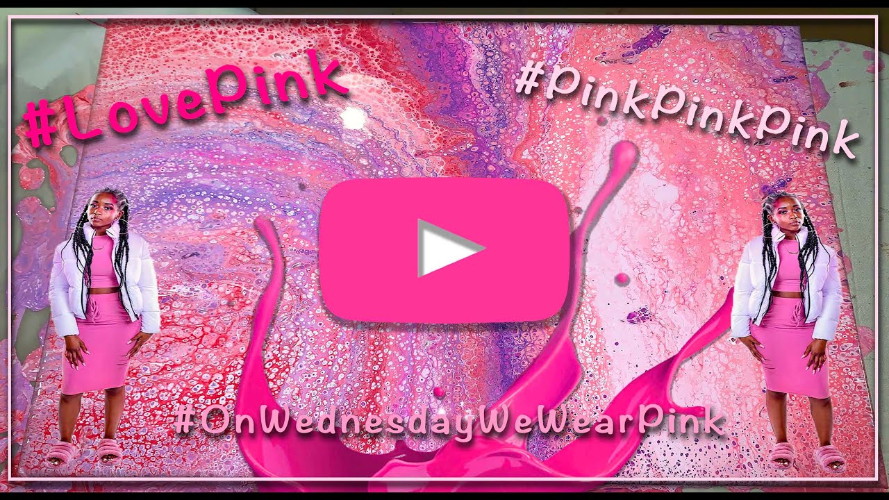 Pink Pink Pink paint pour cover up - YouTube