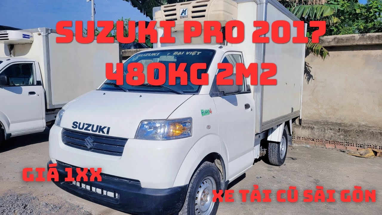 XE TẢI CŨ SUZUKI PRO ĐỜI 2017 TẢI 500KG THÙNG ĐÔNG LẠNH 2M2 | XE TẢI CŨ ...