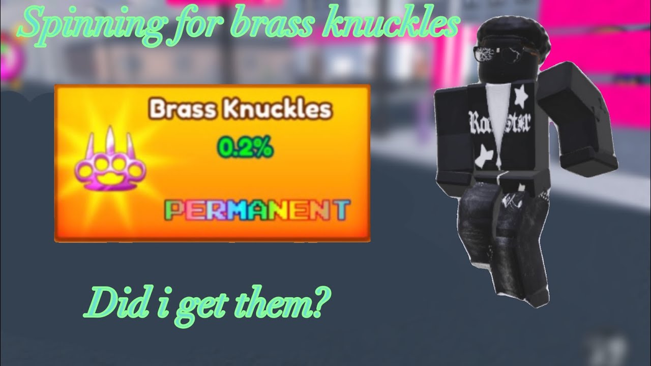 Spinning for brass knuckles in roblox baddies 💅 (did i get them ...
