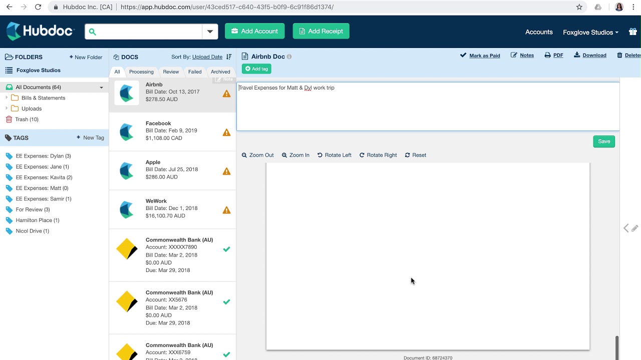 Emailing Documents to Hubdoc - YouTube