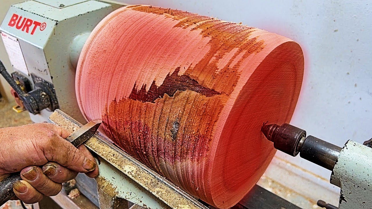 Amazing Woodturning Art - Man Turns Redwood Log Into Exquisite ...