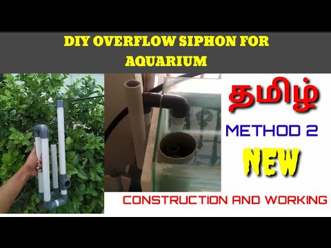 overflow siphon for aquarium, method-2 |new,different and powerful| # ...