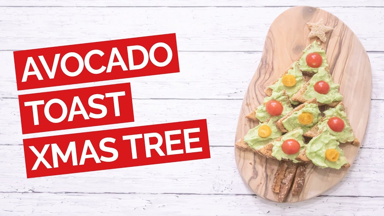 Avocado Toast Christmas Tree Recipe - YouTube