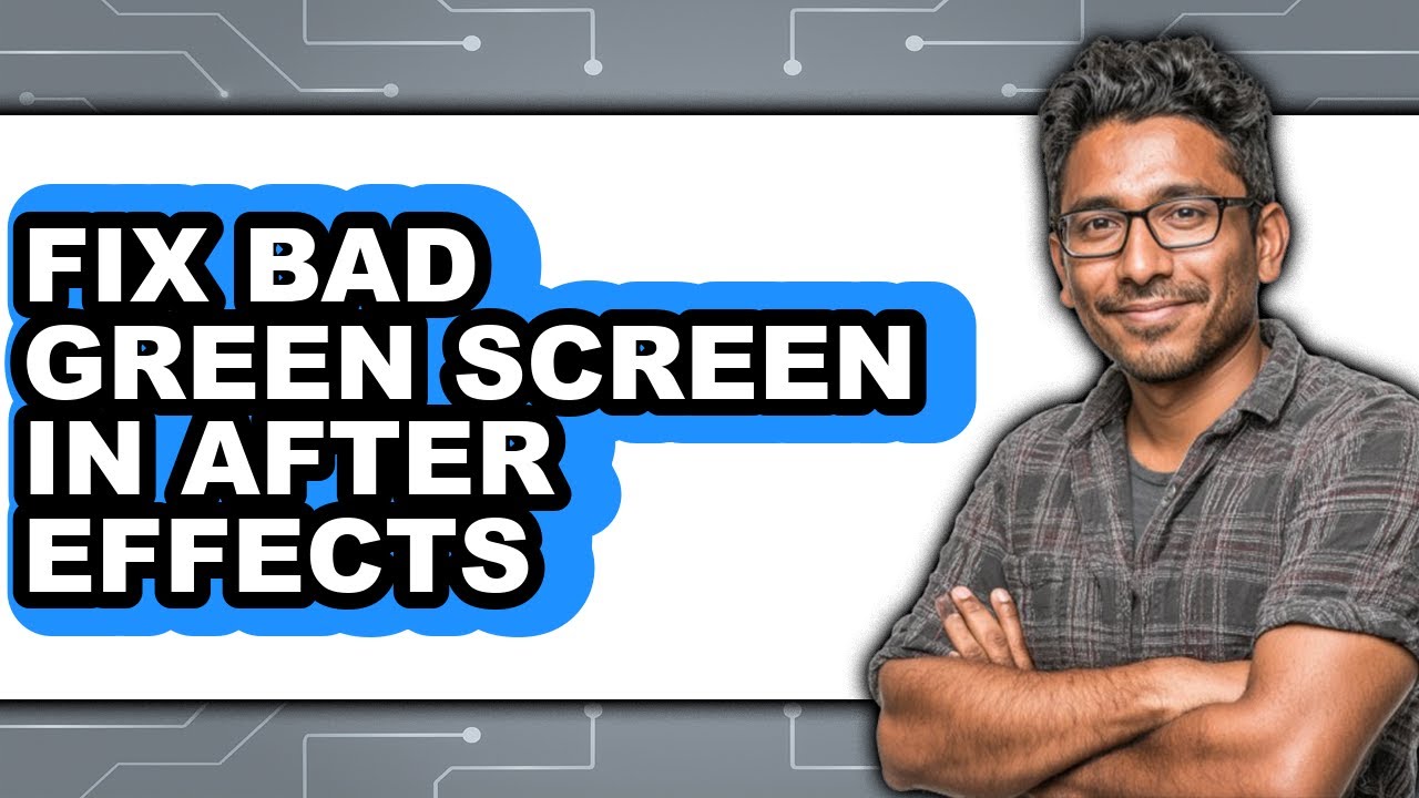 How to Fix Bad Green Screen in After Effects (only Way) - YouTube