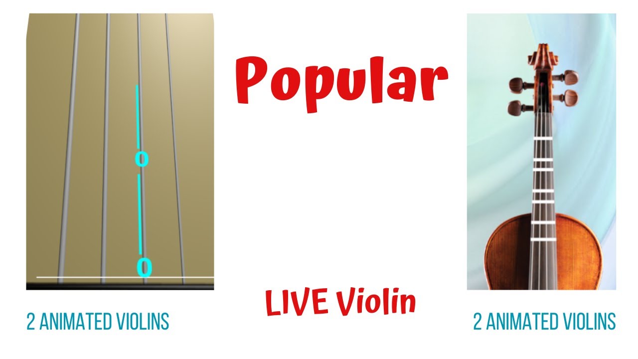 POPULAR 🎭 from Wicked | Animated Violin TAB Tutorial with Live Violin ...