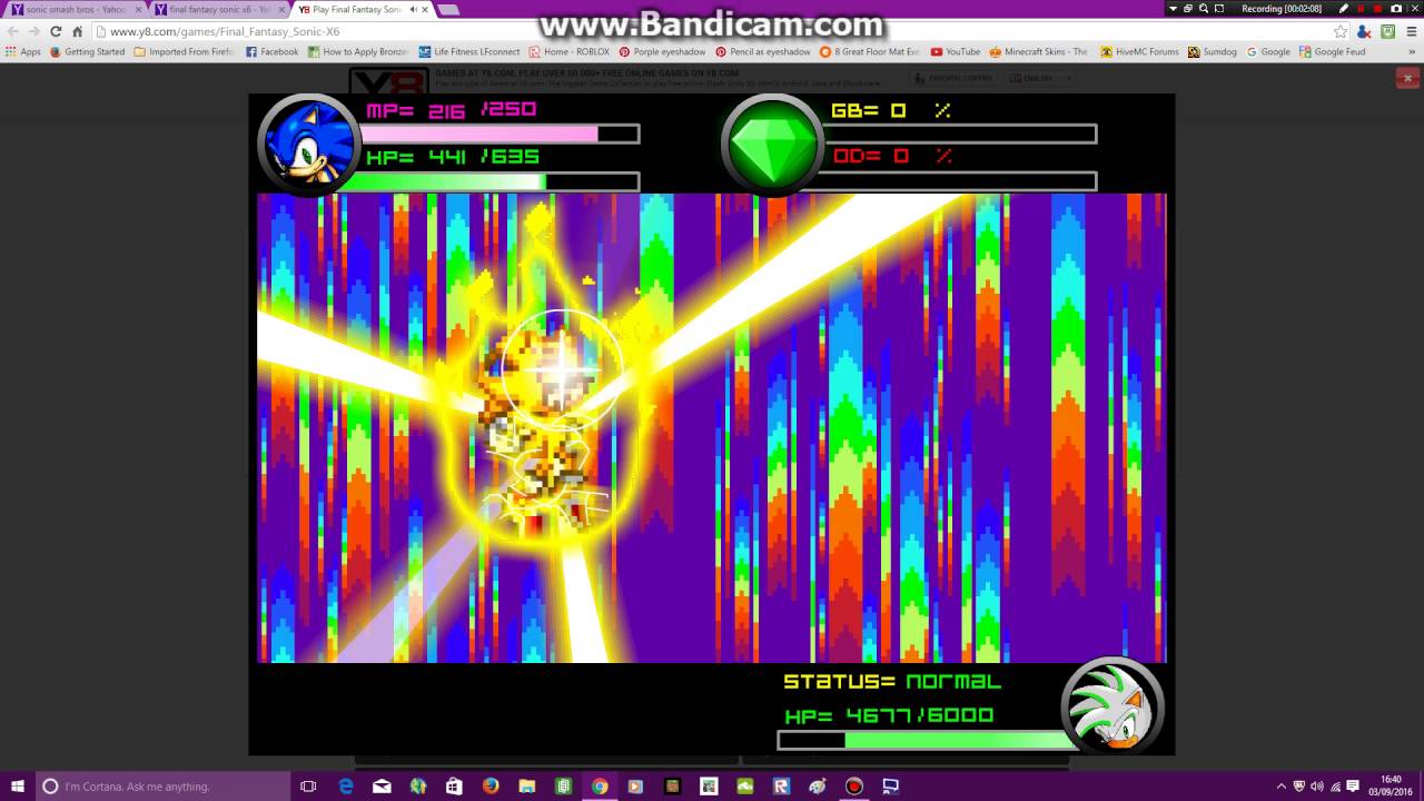 Final Fantasy Sonic X6 - Sonic Vs Aeon = Normal - YouTube