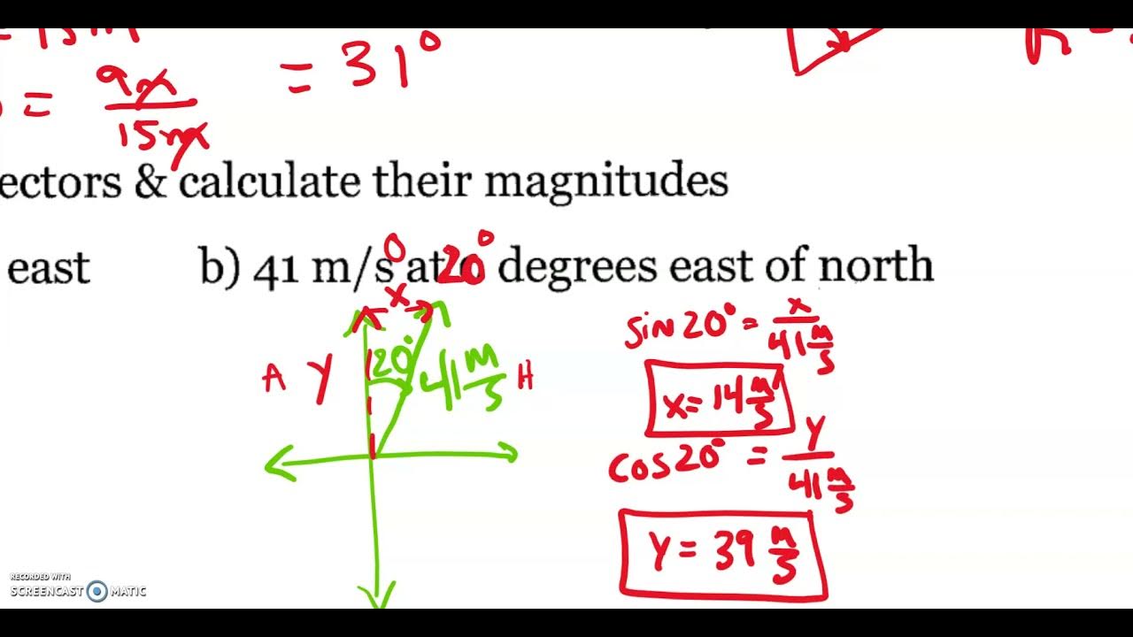 Regents Physics - Vectors & Projectile Motion Practice Test Part 1 ...