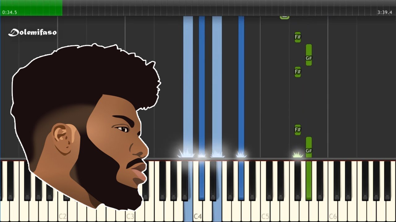 Location Khalid Piano Tutorial Easy - YouTube