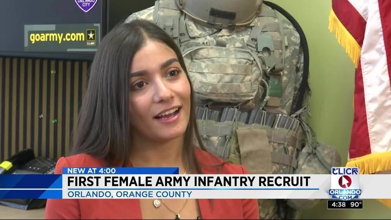 Meet the city's first female army infantry recruit - YouTube