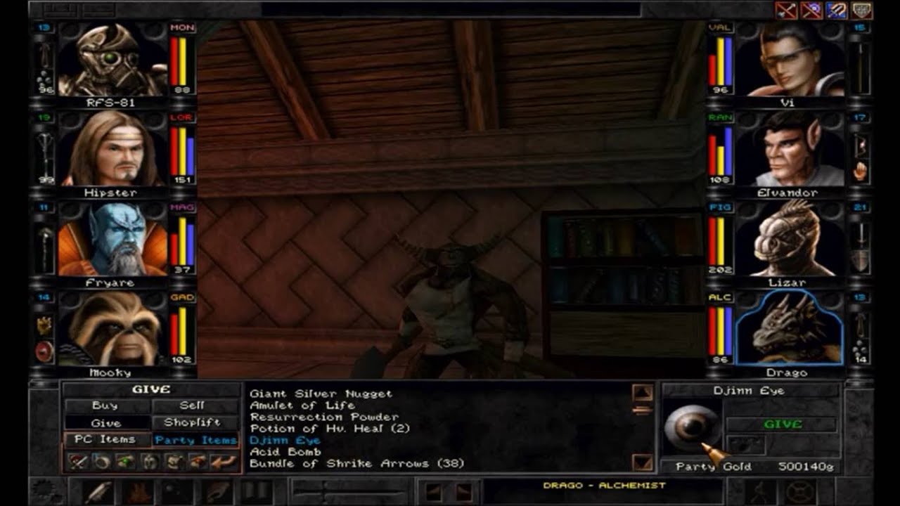 Wizardry 8 Gameplay Ep.53 - Djinn Eye! - YouTube