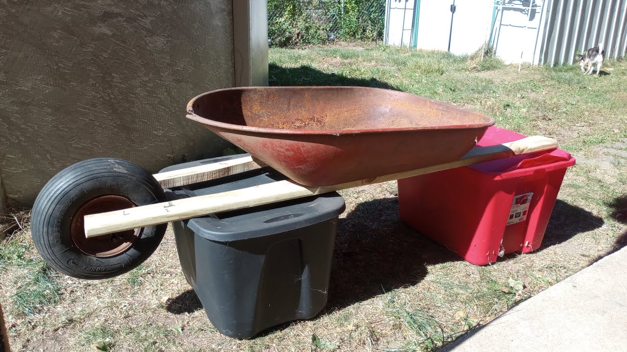 Building a New Wheelbarrow with Scrap Parts - YouTube