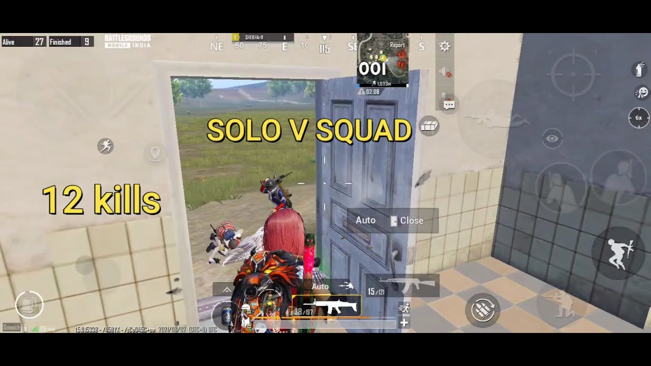 Surrounded by three squads😲#BGMI #solo v squad - YouTube