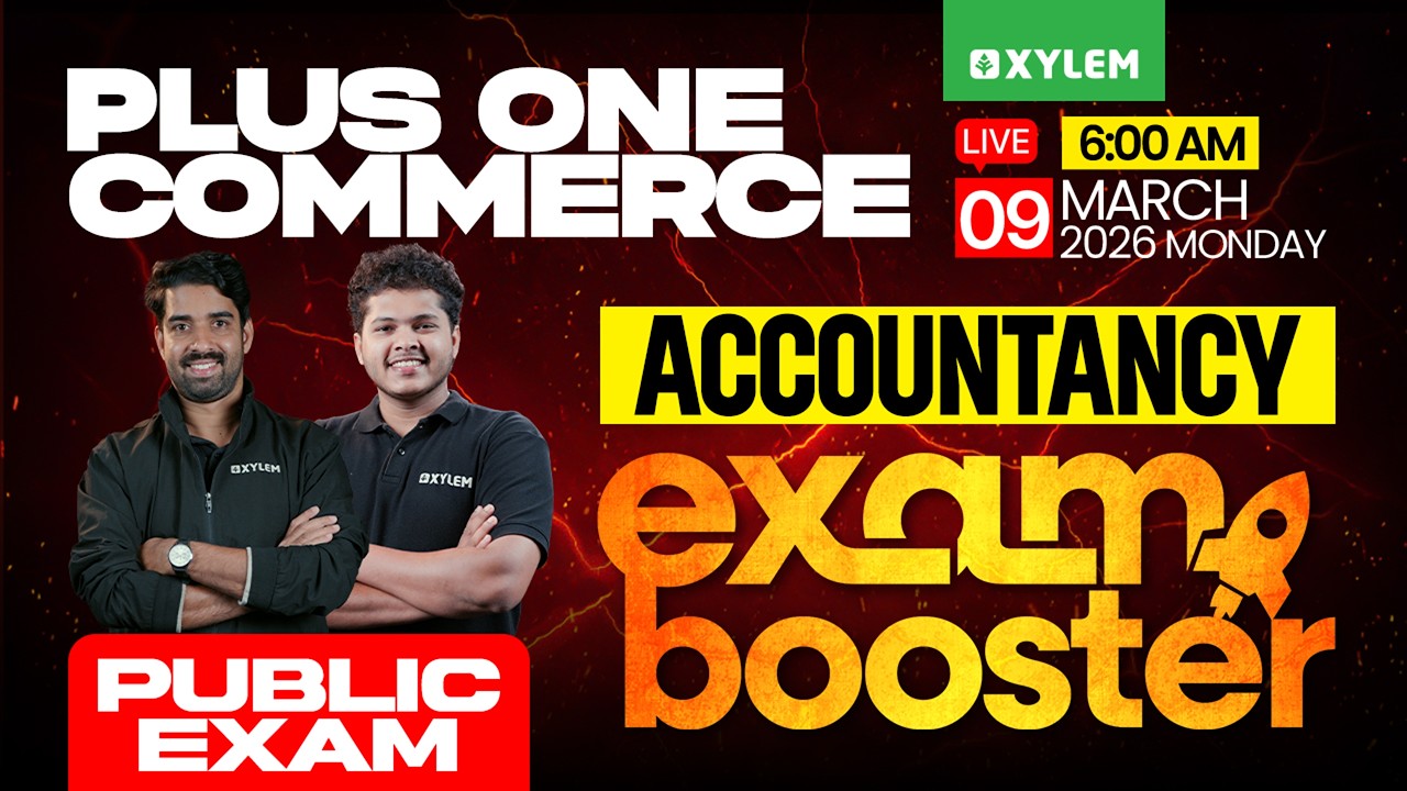 Plus One Commerce Public Exam - Accountancy | EXAM BOOSTER | Xylem Plus ...