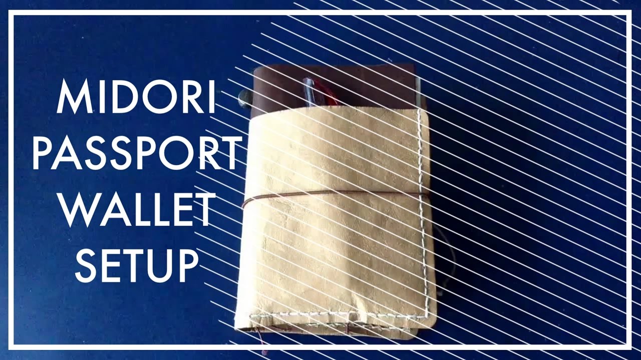 Midori Traveler's Notebook Wallet Setup - YouTube
