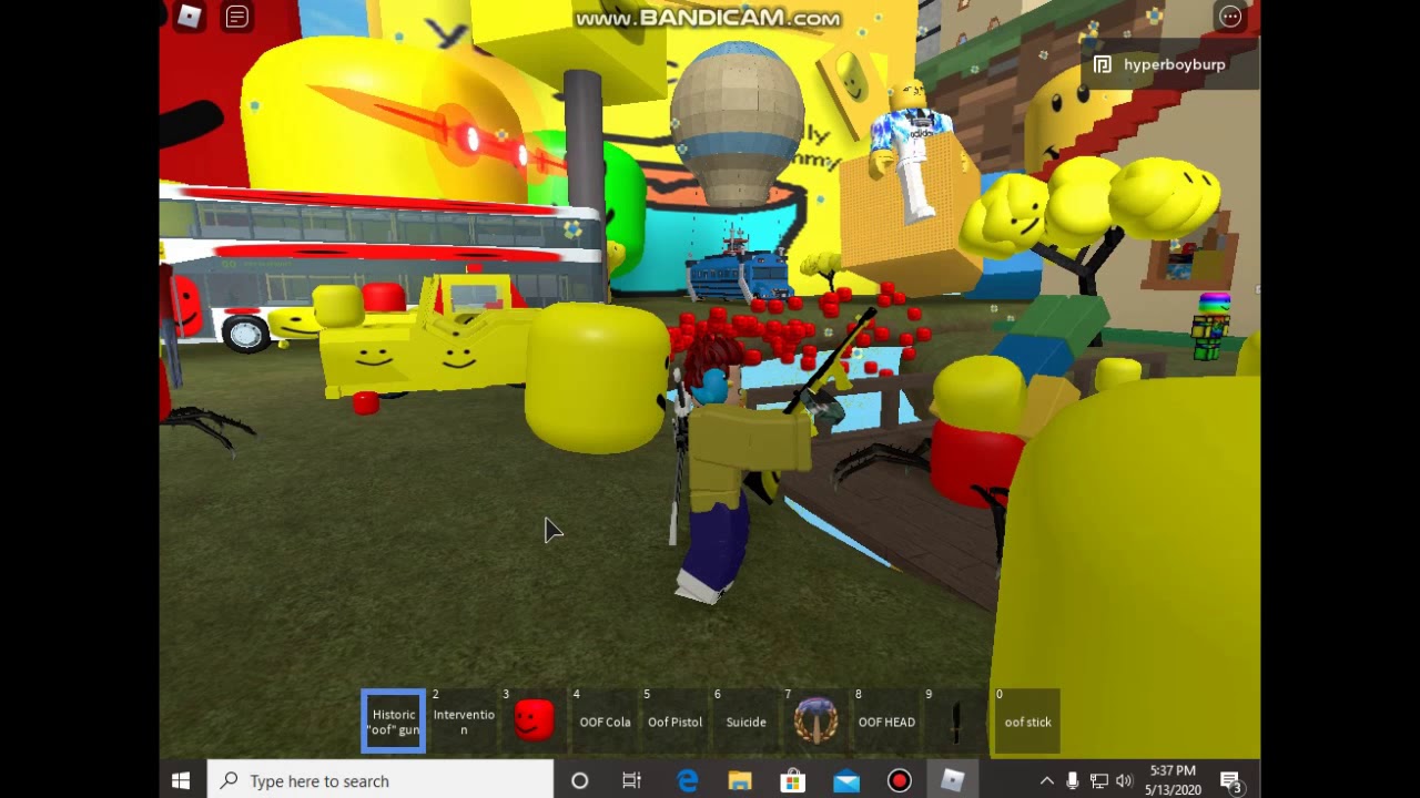 Playing Oof games in roblox - YouTube
