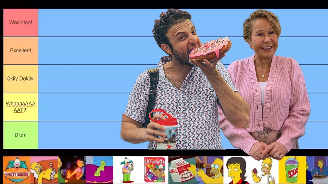 The Simpsons Food Tier List with Lisa Simpson Yeardley Smith! | Jeremy ...