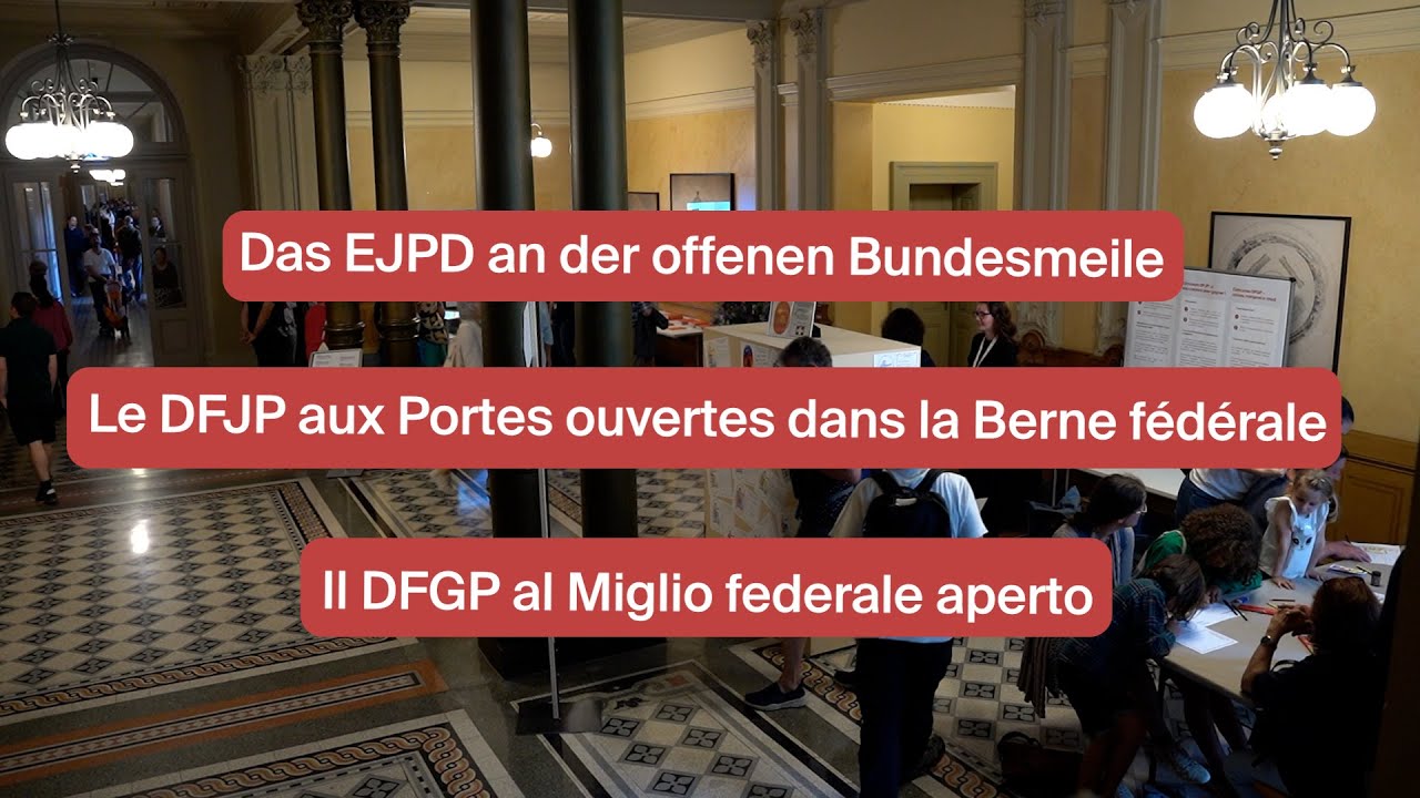Das EJPD an der offenen Bundesmeile - YouTube