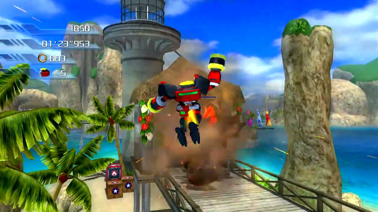 Sonic 06 Every E-123 Omega Gameplay Segment - YouTube