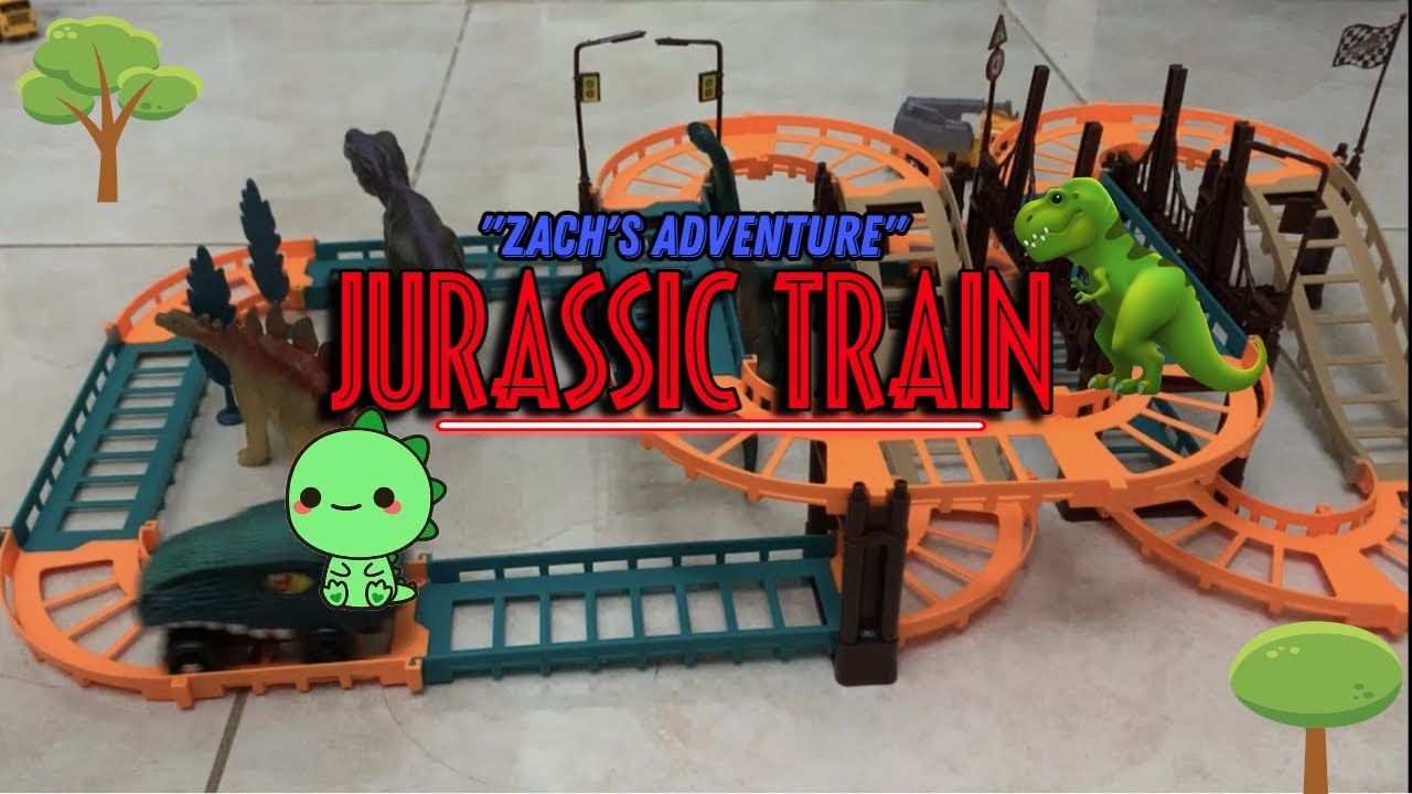 Zach's NEW TOY | DINOSAUR | RAIL TRACK | JUNGLE - YouTube