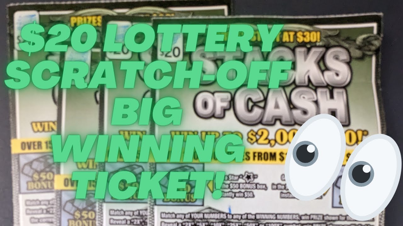 Big WINNING $20 scratch-off ticket! #lotto #winning - YouTube